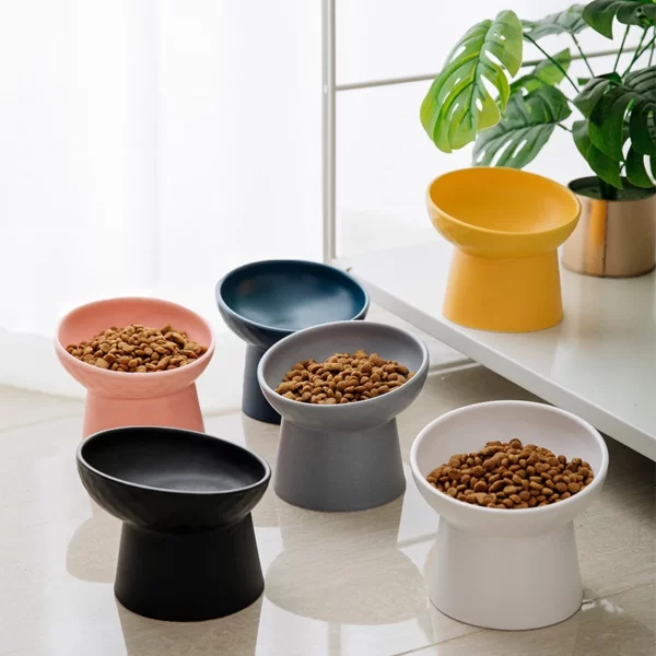 Wobbleton Ceramic Cat Bowl - ModernTurtle.com