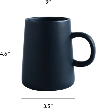 15 oz Solid Color Ceramic Mug - ModernTurtle.com