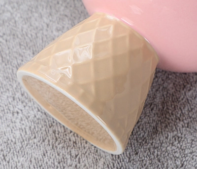 Ice Cream Cone Ceramic Cat Bowl - ModernTurtle.com