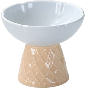 Ice Cream Cone Ceramic Cat Bowl - ModernTurtle.com